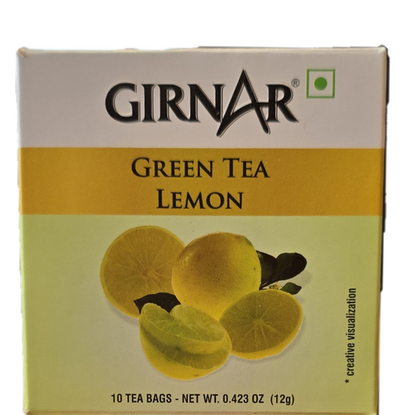 Girnar Green Tea with Lemon 10 Bags – Indian House